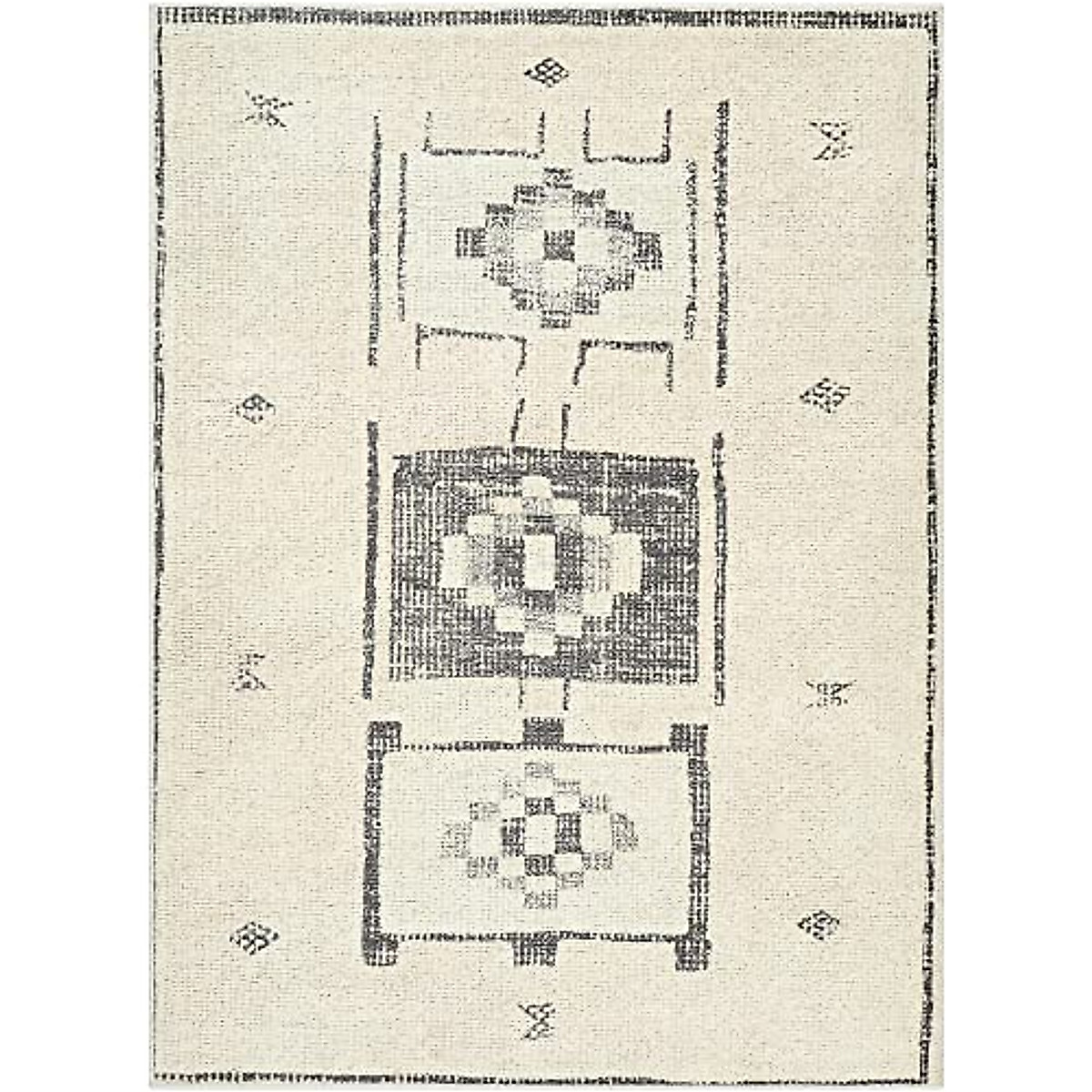 Livabliss x Becki Owens Solana Global Area Rug, 6'7" x 9', Taupe/Cream, (7' x 9')