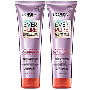 L'Oreal Paris EverPure Frizz Defy Shampoo and Conditioner Kit for Color-Treated Hair, 8.5 Ounce Each (Set of 2)
