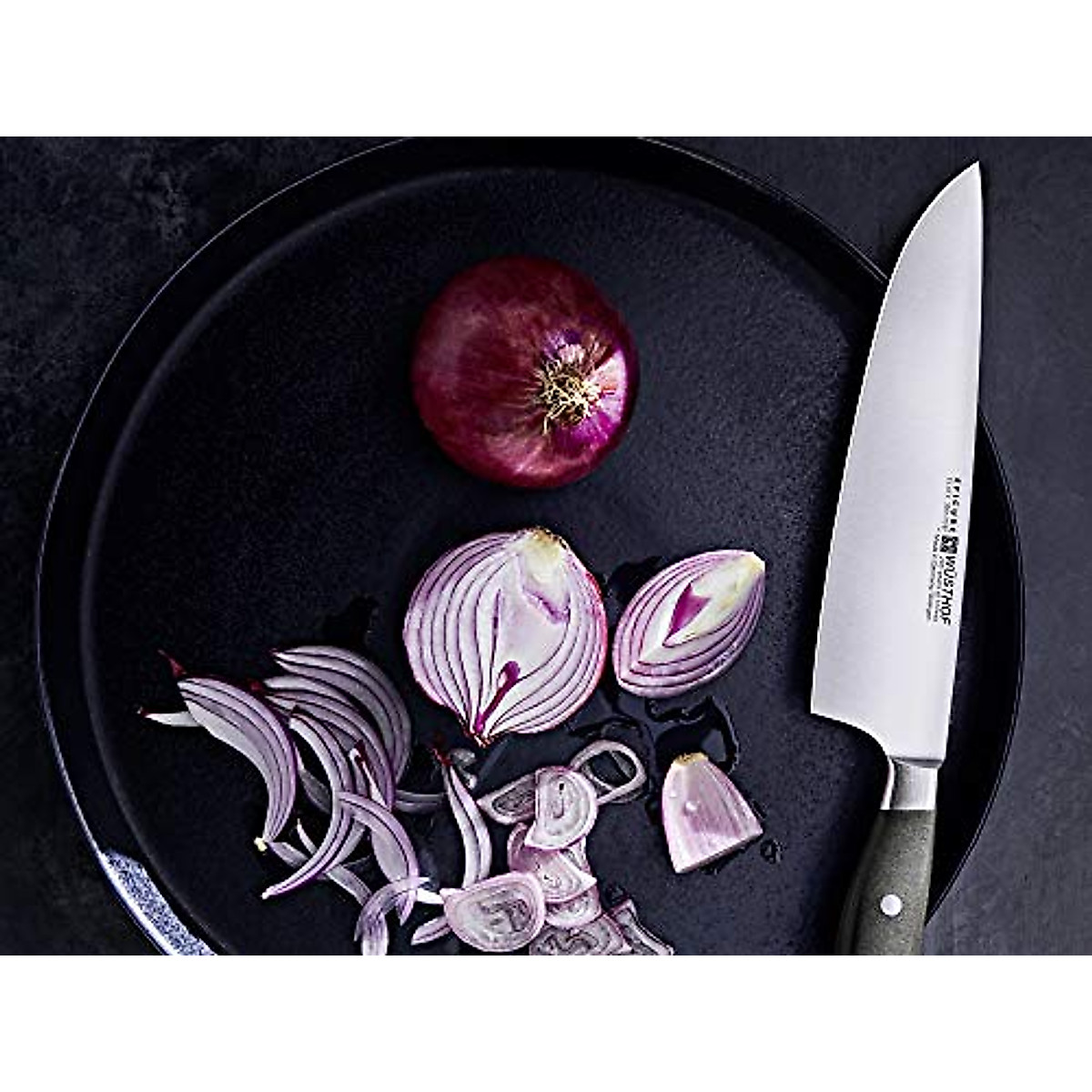 Wüsthof chef's knife, 20 cm blade, Epicure Slate, all-purpose knife, stainless, ergonomic handle, handy, sharp kitchen knife