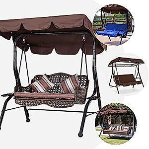 Cabilock Outdoor Furniture Outdoor Swing Swing Protecting Cover Swing Canopy Replacement Cover Swing Roof Cover Swing Protector for Outdoor Outdoor Furniture Porch Swing