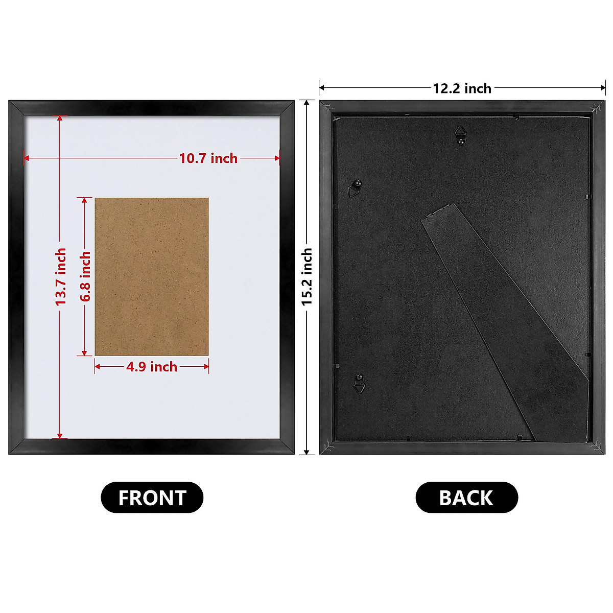 Hiwhy Signature Board 11x14 Picture Frame with 5x7 Mat for Graduation Wedding Birthday Guest Book Party Signing, Wall and Tabletop Display