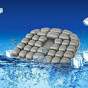 Cojín de Asiento Wheelchair Accessories Wheelchairs Comfort Cushion Ergonomic Multifunctional Waterproof Very Elastic for Pressure Relief (Color : Black)