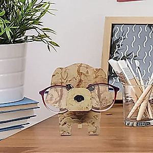 Yaoercty Delivered Before Christmas - Cute Creative Animal Glasses Rack Holder, 1PC Cute Wooden Animal Shaped Glasses Frame Home Office Desktop Decor,Valentine's Day (D)