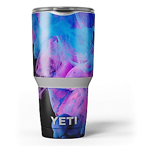 Design Skinz Glowing Pink and Blue CloudSwirl - Skin Decal Vinyl Wrap Kit Compatible with The Yeti Rambler Cooler Tumbler Cups