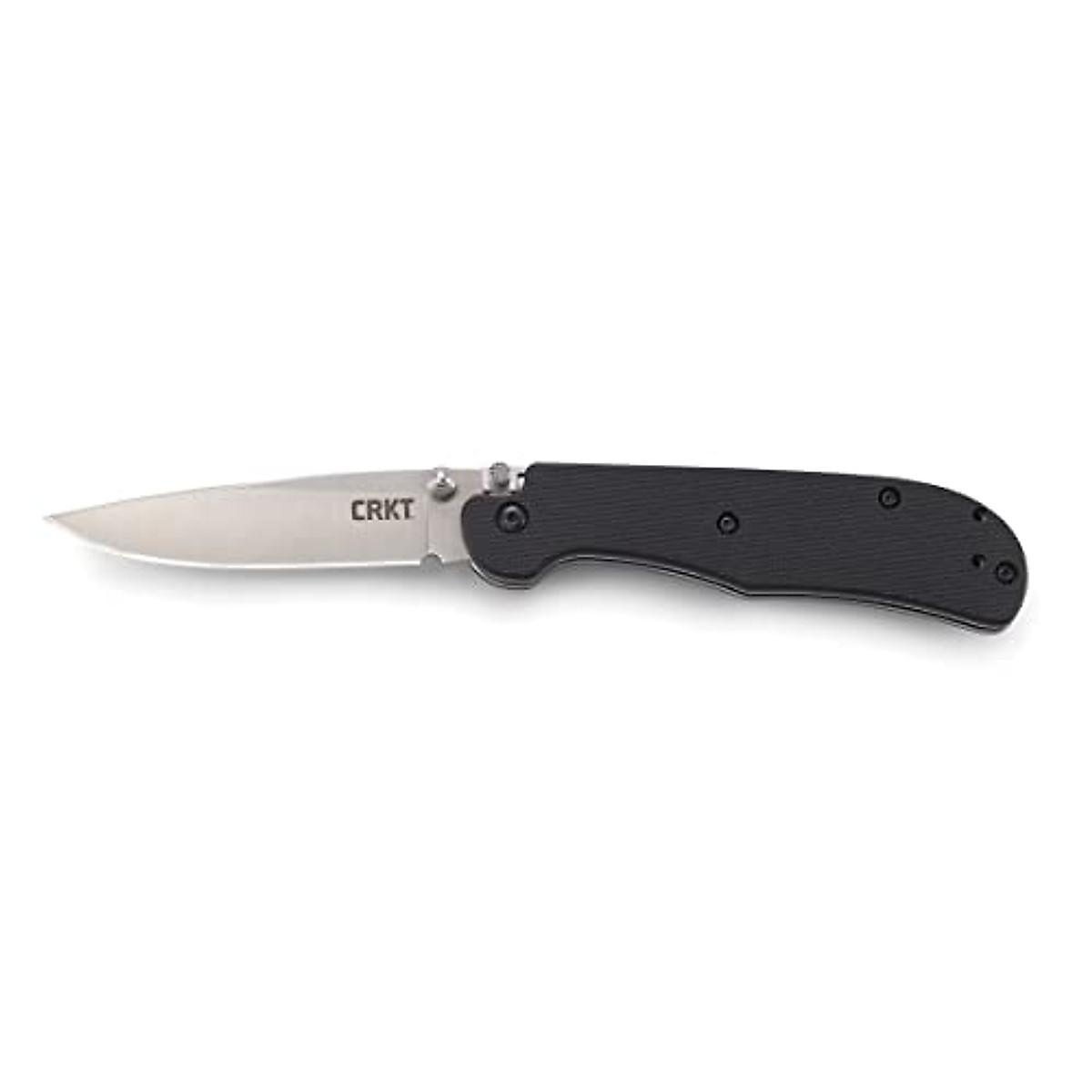 CRKT Offbeat II EDC Folding Pocket Knife: Everyday Carry, Satin Blade, Crawford Lockback Safety, Nylon Handle, Reversible Pocket Clip 7760
