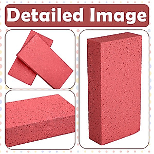 Wonderjune 3 Pack Football Foam Bricks for Parties Thick Foam Cinder Blocks 9.45" x 4.72" x 1.97" Fake Bricks Comedy Magician Stage Street Gimmick Props Festival Novelty Items
