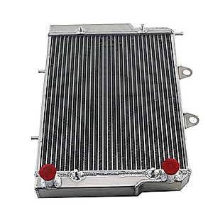 KUUHLERSAT Radiator for 2008-2014 Polaris RZR 570 RZR 800 RZR 800S EFI, 1 Row Aluminum ATV Radiator