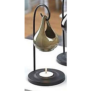 Gifts & Decor Folk Art Porcelain Tear Drop Oil Warmer Candle Holder