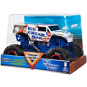 Monster Jam, Official Ice Cream Man Monster Truck, Die-Cast Vehicle, 1:24 Scale