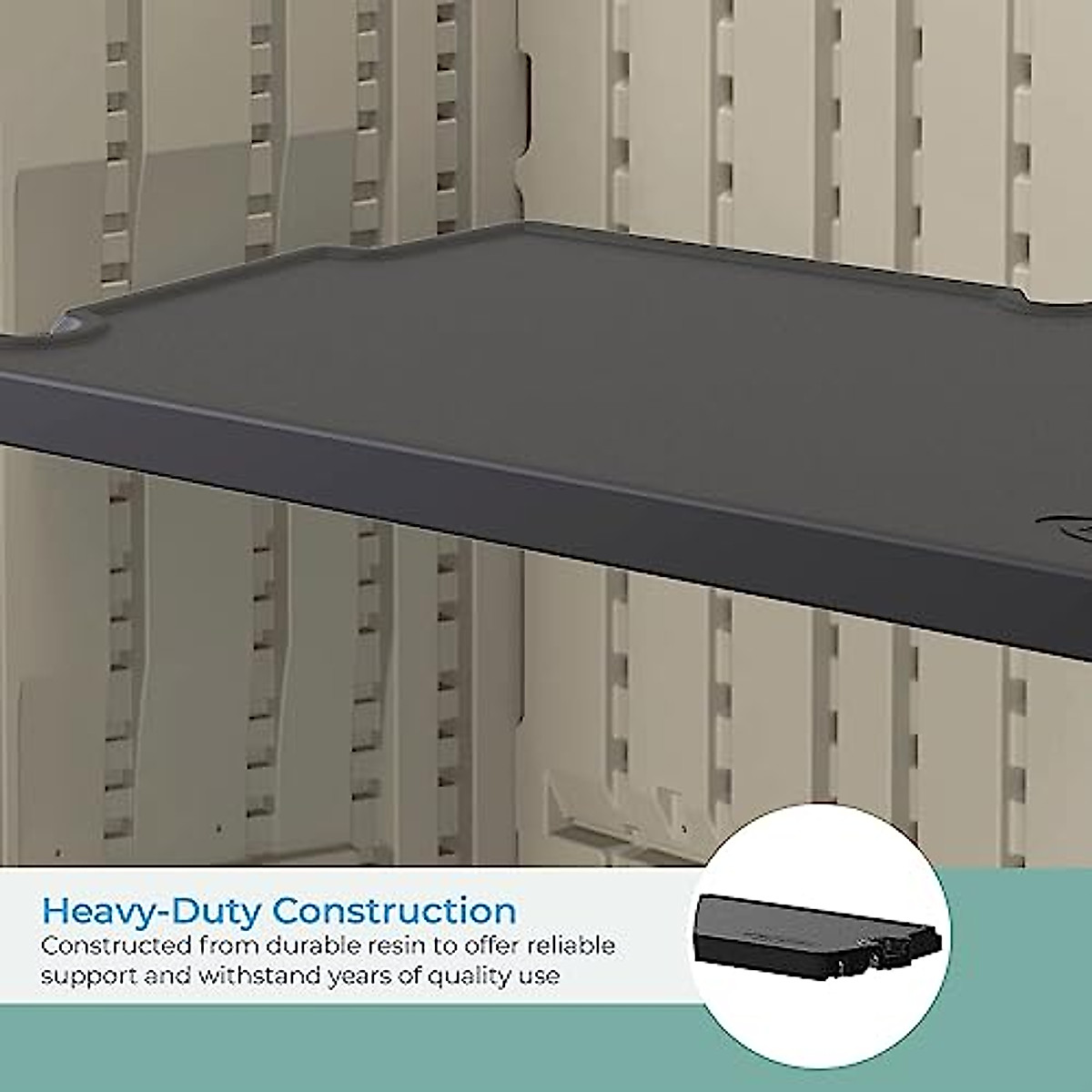 Suncast BMSASHELFV1 Shed Shelf Kit, Black