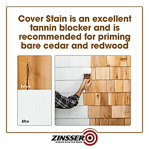 Rust-Oleum 3554 Zinsser High Hide Cover Stain Primer and Sealer, White 32 Fl Oz (Pack of 1)