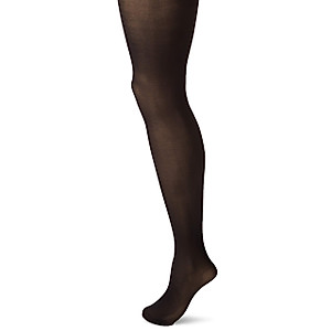 HUE womens Opaque With Control Top 2 Pack Tights, Black, US