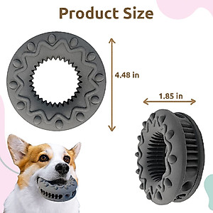 SIMENA Tough Chew Toys for Dog Teeth Cleaning, Teething Toy for Medium Breeds, Dog Toothbrush Toy, Use with Peanut Butter or Toothpaste, Dog Chew Sticks (Bone, Blue)