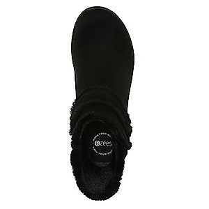 BZees Womens Glaze Ankle Boot, Black, 8.5 Wide US