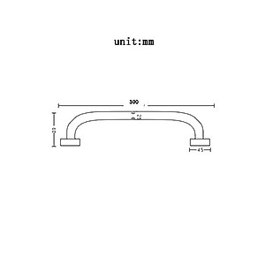 CRODY Bath Wall Attachment Handrails Grab Bar Rails Shower Aid and Safety Support Armrest Grab Bar,Safety Copper Elderly Handrail Luxurious Wall Mounted Straight Towel Rack/500 * 60Mm