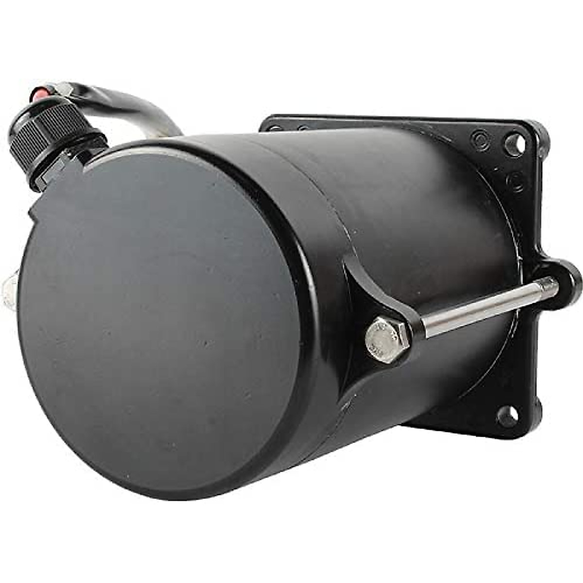 New 12 Volt Salt Spreader Motor Compatible with/Replacement For Buyer 1400601SS 1400701SS 2.5-4.5 Cubic YD Conveyor 3016309 4.606in OD, 0.748in Shaft OD, 10.669in Length