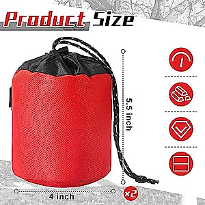 Tanlade 2 Pcs Arborist Throw Bag Throw Line Storage Bag Drawstring Safety Throw Rope Rescue Bag for Tree Rock Climbing High Limb Throwing