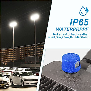 320W LED Parking Lot Lighting 44800LM 5000K LED Pole Lights Outdoor with Slipfitter Mount, Dusk to Dawn LED Street Light for Commerical Parking Lot-2Pack