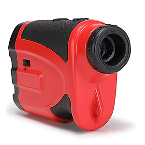 FIDDAA Laser Rangefinder, Multifunctional Rangefinder,1000m Laser Range Finder,7X Magnification,Hand-held high-Magnification high-Definition Golf 1000 Meter Measuring Instrument (Color : Red)