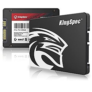 KingSpec 128GB 2.5" SATA SSD, SATA iii 6Gb/s Internal Solid State Drive - 3D NAND Flash, for Desktop/Laptop/All-in-one(P3,128GB)
