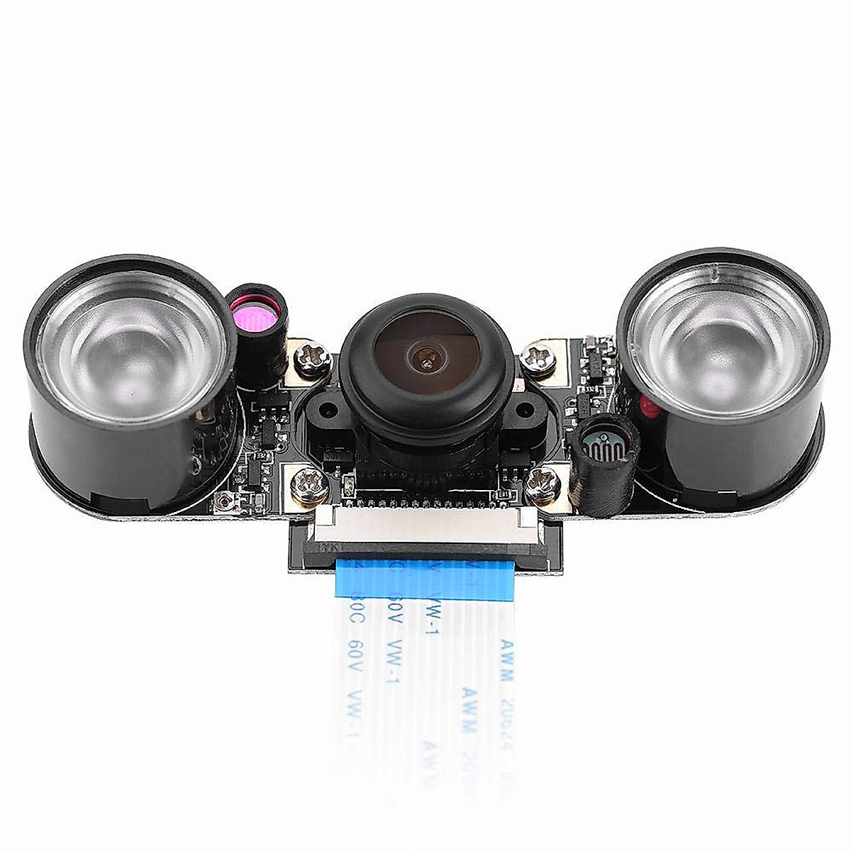 EBTOOLS Camera Module for, 500 Million Pixels Wide Angle Fisheye Lens with Fill Light, Compatible with 3/2/B