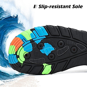 Mishansha Water Shoes for Men Beach Shoes Barfoort Aqua Swim Shoes for Women Swimming Quick Dry Slip-On Water Sport Sneakers Kayaking Fishing Diving Surfing Ghost White 8.5 Women/7 Men