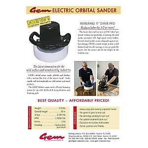 GEM 11" Electric Orbital Sander