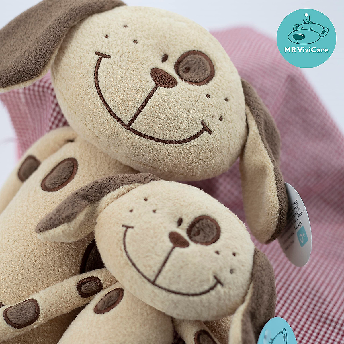 MR VIVICARE Stuffed Toy, 13' Dog, Plush Animal for Kids and Girls, Soft, Cute, Safe, Machine Washable