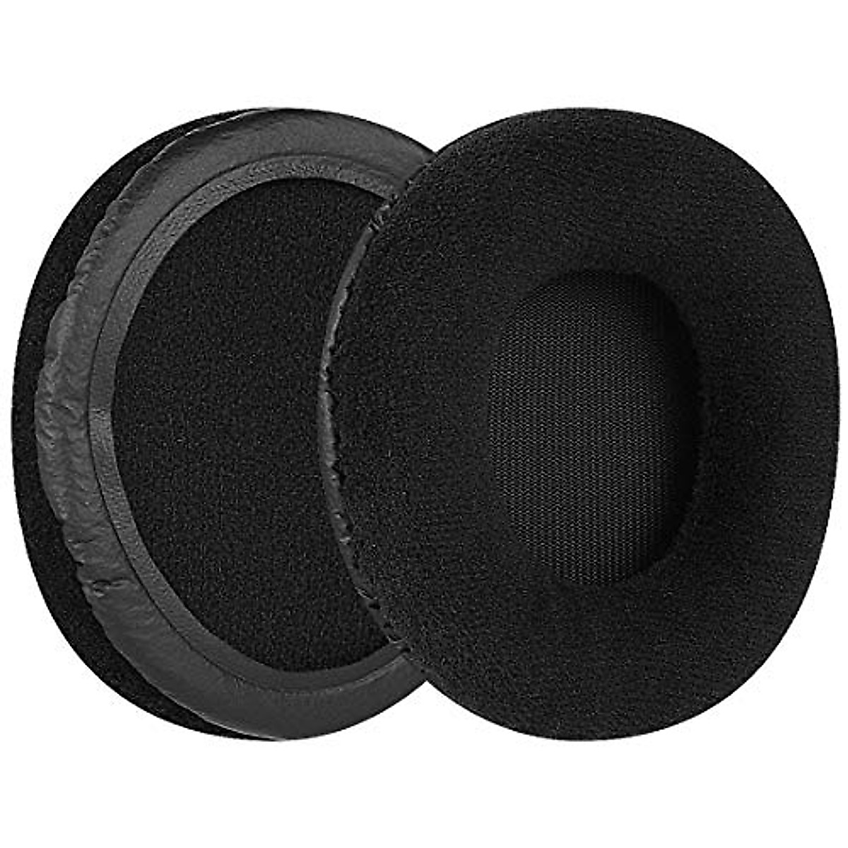 Geekria Comfort Velour Replacement Ear Pads for Sony MDR-V150 V200 V250 V300 V400 ZX300 Headphones Ear Cushions, Headset Earpads, Ear Cups Cover Repair Parts (Black)