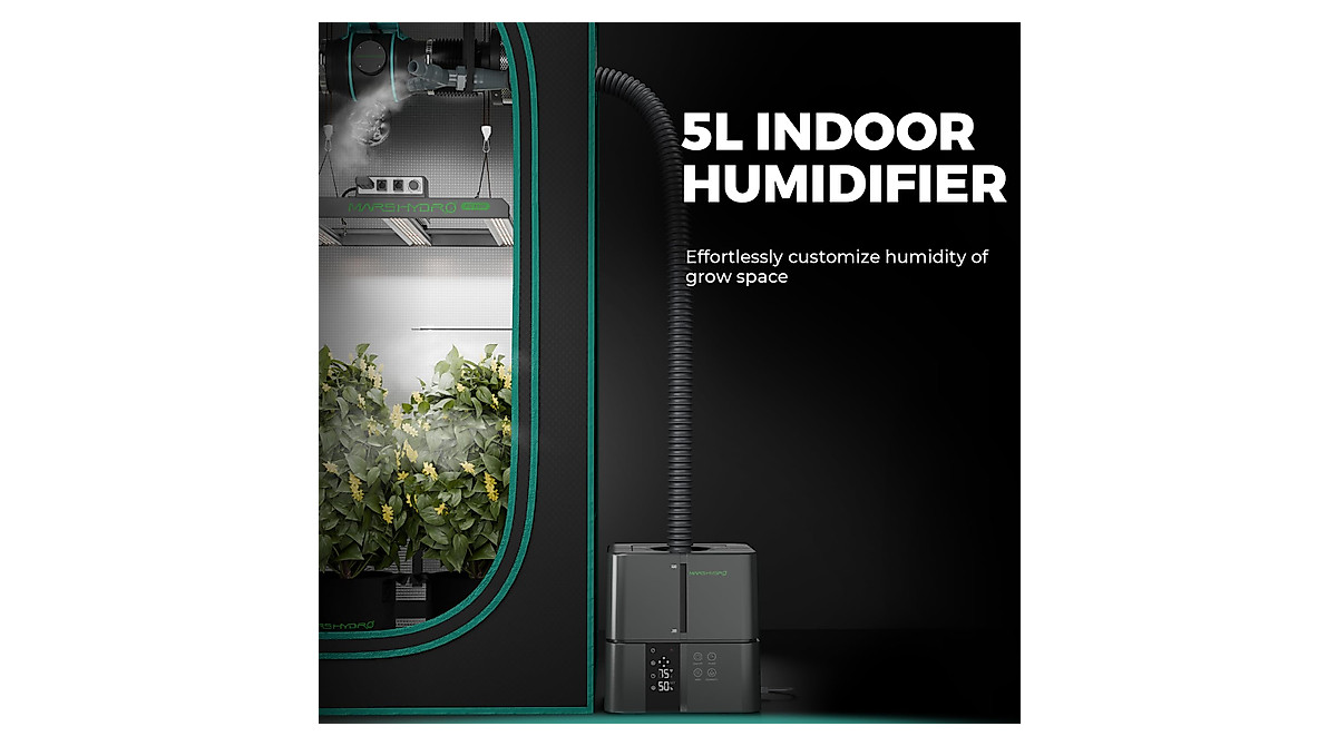 MARS HYDRO Plant Humidifier 5L,with Adjustable Humidity,Timer Function ...