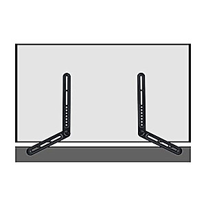 Dynavista Soundbar Mount Sound Bar TV Bracket for Mounting Above or Under TV, Fits 22lbs(10kg) with Adjustable Long and Short Extension Arm