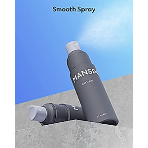 MANSPOT Ball Spray Deodorant for Men, Relieve Inflammation Irritation, Anti-irritant, Neutralize Odor, Natural & Fragrance-Free Body & Groin Spray for Men, 2oz /60ml