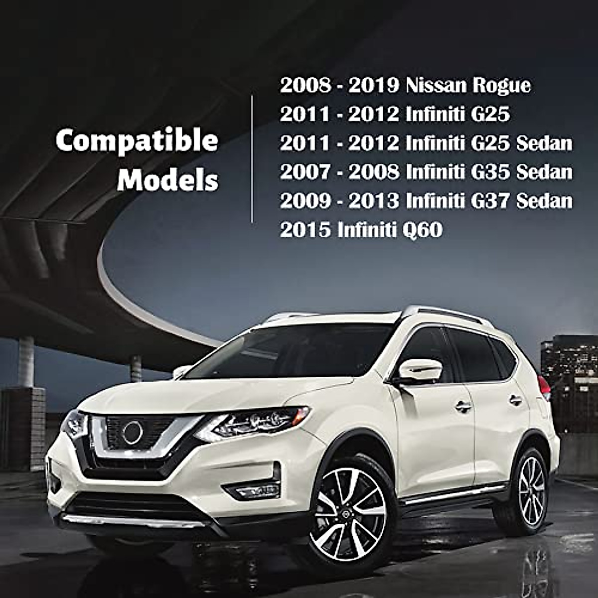 Oyviny Custom 4 Way Flat Trailer Wiring Harness 56033 for Nissan Rogue 2008-2019/Infiniti G25 2011-2012/Infiniti G35 Sedan 2007-2008/Infiniti G37 Sedan 2009-2013/2015 Infiniti Q60