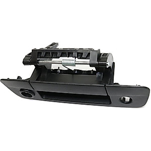 Evan Fischer Tailgate Handle Compatible with 2013-2018 Ram 1500, Fits 2013-2018 Ram 2500, Fits 2019-2022 Ram 1500 Classic Outside Textured Black With Camera Hole All Cab Types