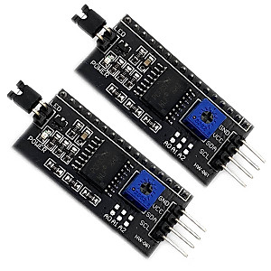 KIRO&SEEU 2pcs 1602 LCD 2004 20x4 i2c LCD Display Adapter IIC//TWI/SPI/I2C Serial Interface Module Shield Compatible with Arduino UNO R3 MEGA2560