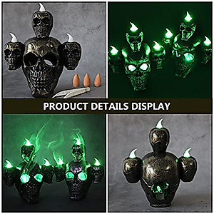 ABOOFAN 1 Set Haloween Smoke Horror Skeleton LED Candlelight Aromatherapy Decor Light Halloween Decor