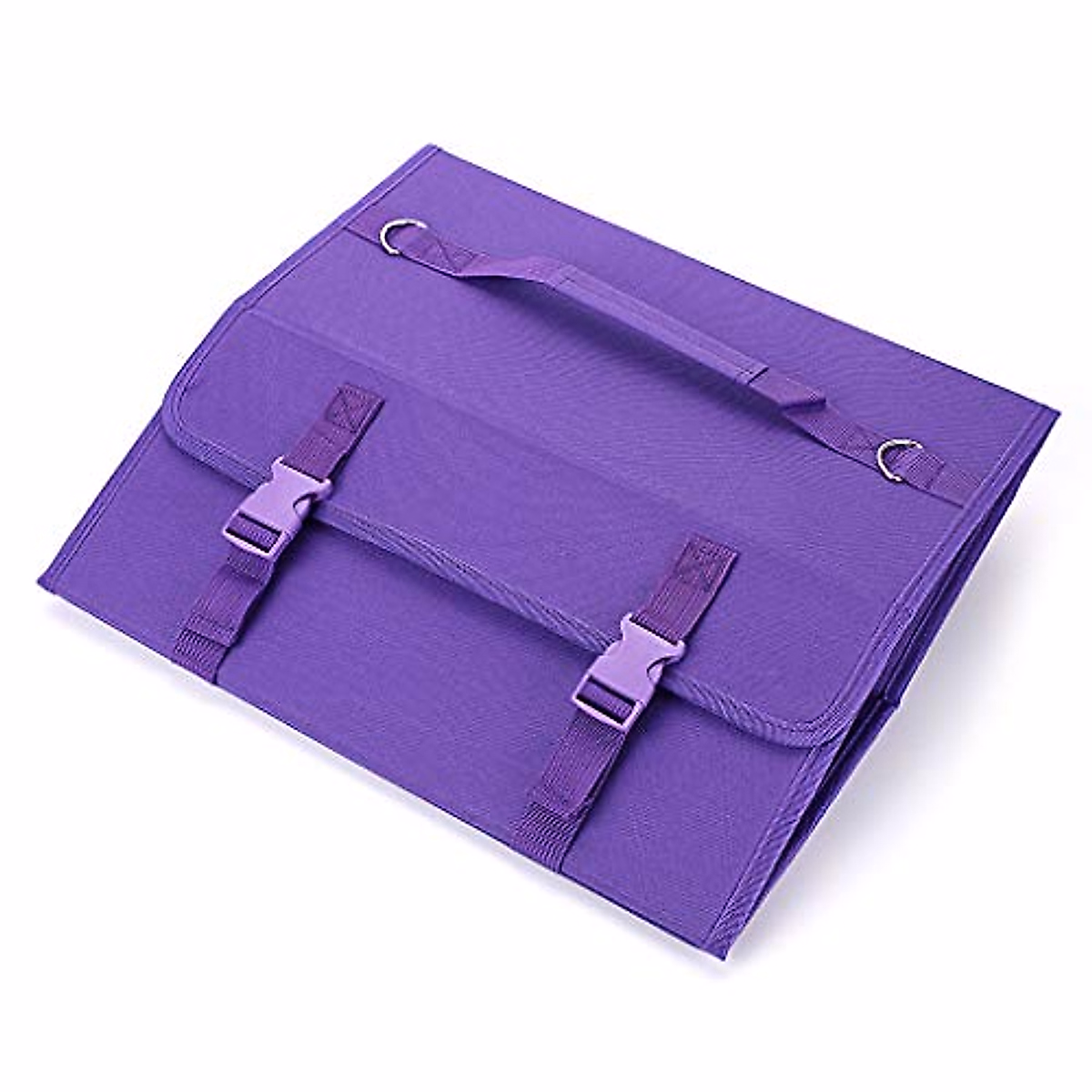 BTSKY New 171 Slots Marker Case Lipstick Organizer-Canvas Markers Holder for Markers and Sketch Markers Purple