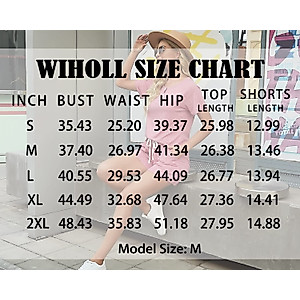 WIHOLL Lounge Sets for Women 2 Piece Outfits Summer Bermuda Shorts Set Tie Dye Blue XL