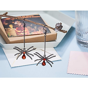 Halloween Spider Earrings Cosplay Gothic Jewelry gifts for Women Girls…