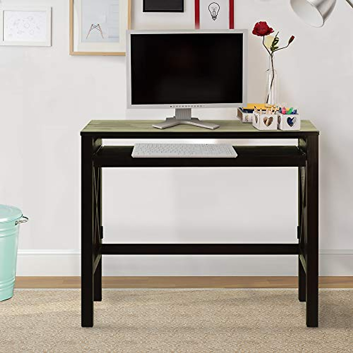 Casual Home Montego Folding Desk with Pull-Out Tray-Espresso