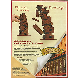 Hasbro Jenga Vintage Wood Book Edition
