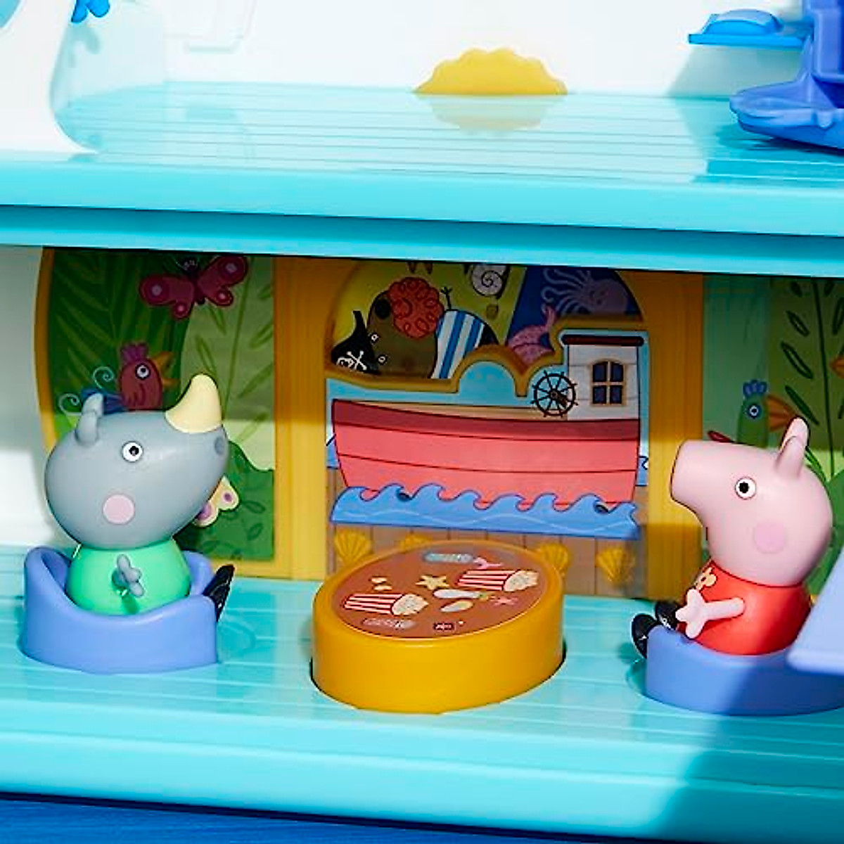 Peppa Pig Cruise Ship, Multilevel Playset with 17 Pieces, Preschool Toys for 3 Year Old Girls and Boys and Up