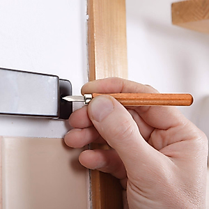 Marking Knife Woodworking Marking Knife Thin Blade Dual Double Bevel Striking Knife Hardened Mn-V Steel Heat Treated Striking Marking Knife (6 Pieces)