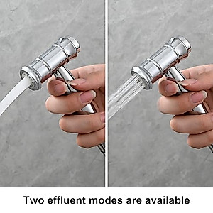 Portable Brush Sturdy Handheld Bidet Sprayer Set Accessory For Toilet With Adjustment Water Temperature Control