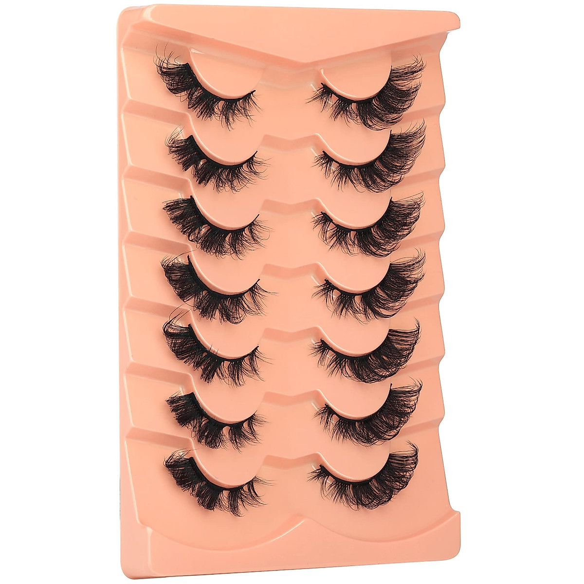 Cat Eye Lashes Cluster False Eyelashes Fox Eye Lashes Natural Look Lashes Mink Russian Strip D Curl Lashes Cluster by Winifred