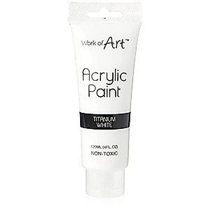 Work of Art 120ml Acrylic Paint - White, 6721
