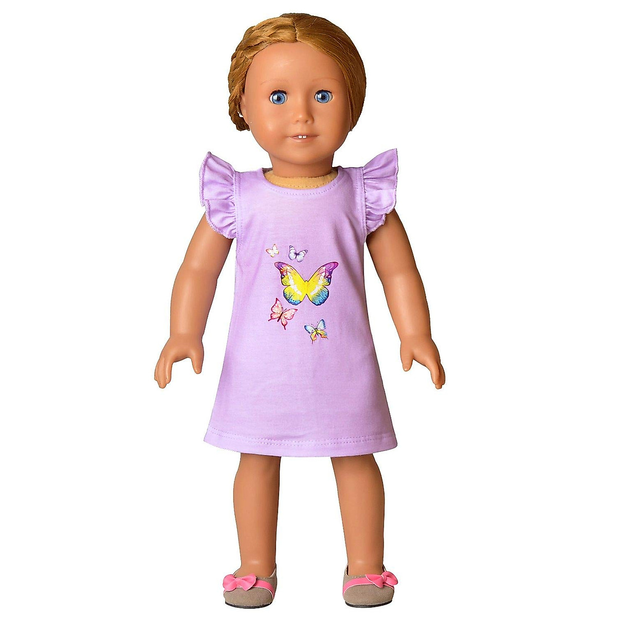 Matching American Girls & Dolls Nightgowns Butterfly Sleepwear Pajamas Dress 6 7