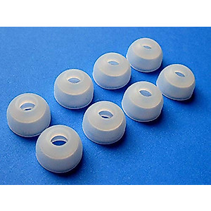 8pcs (CL) Large Size (L) Replacement Adapters Earbuds Eartips Compatible with Motorola S9 S9-HD S10 S10-HD Headphones / Headsets