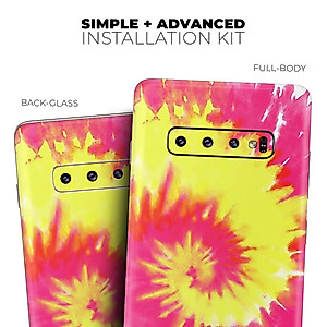 DesignSkinz Spiral Tie Dye V2 Protective Vinyl Decal Wrap Skin Cover Compatible with The Samsung Galaxy S20 (Screen Trim & Back Glass Skin)