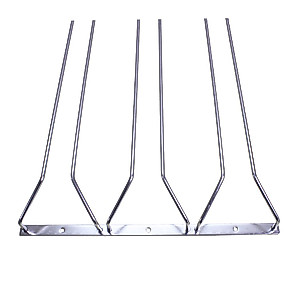 Abcsea 45 cm Stainless Steel Wine Glass Holder Rack, Chrome Wine Glass Holders Under Cabinet, 1 Piece (2 Rows)